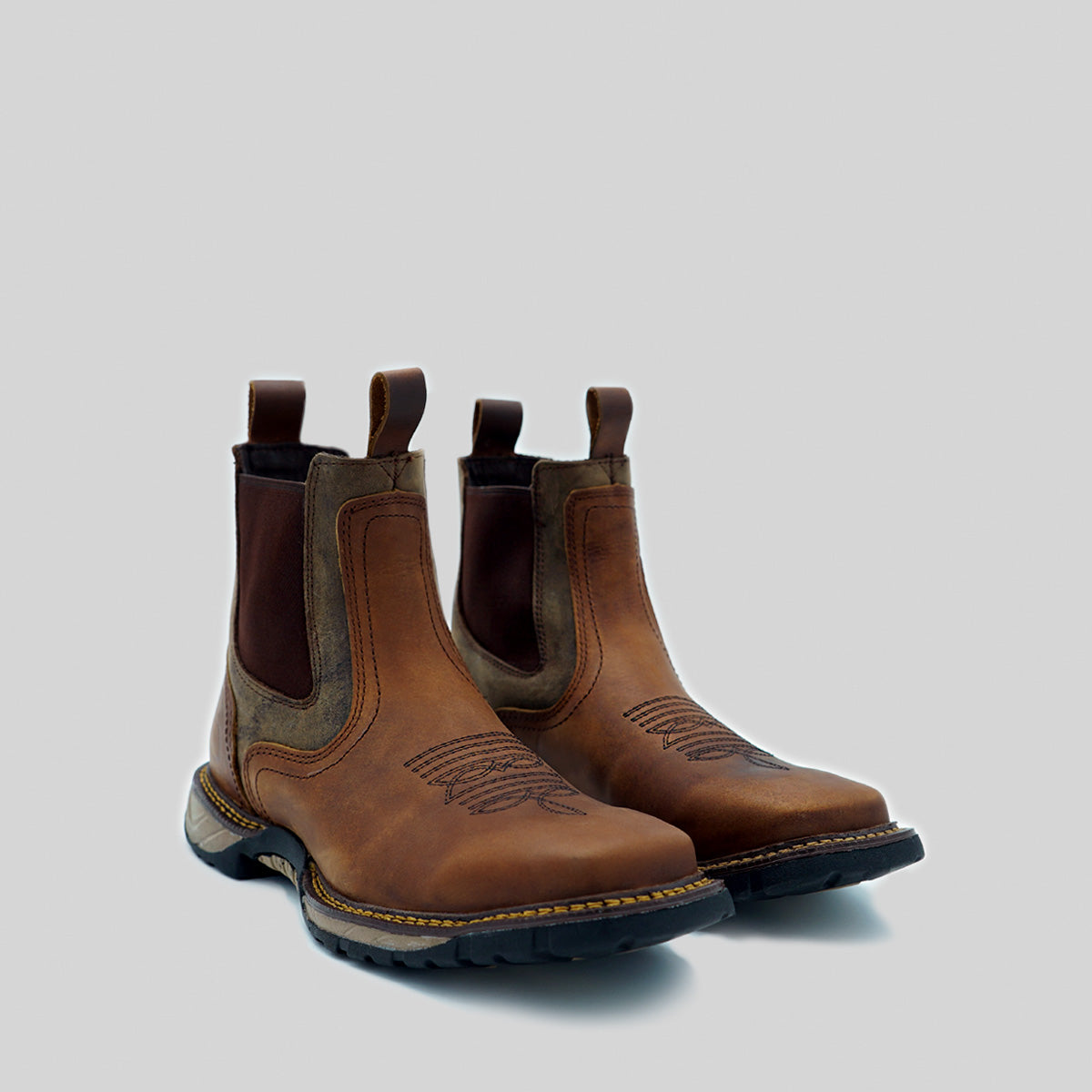 Botín Chealse Cuadrado BC Thunder Tan | Botas Cebu – CEBU WORK BOOTS